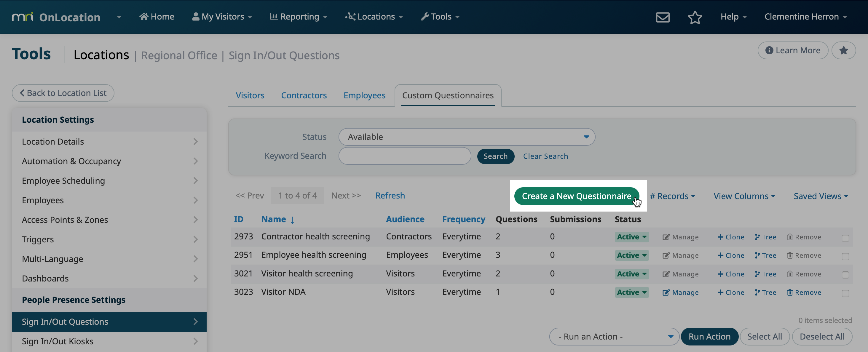 Create an induction course for visitors – MRI OnLocation | Help Center