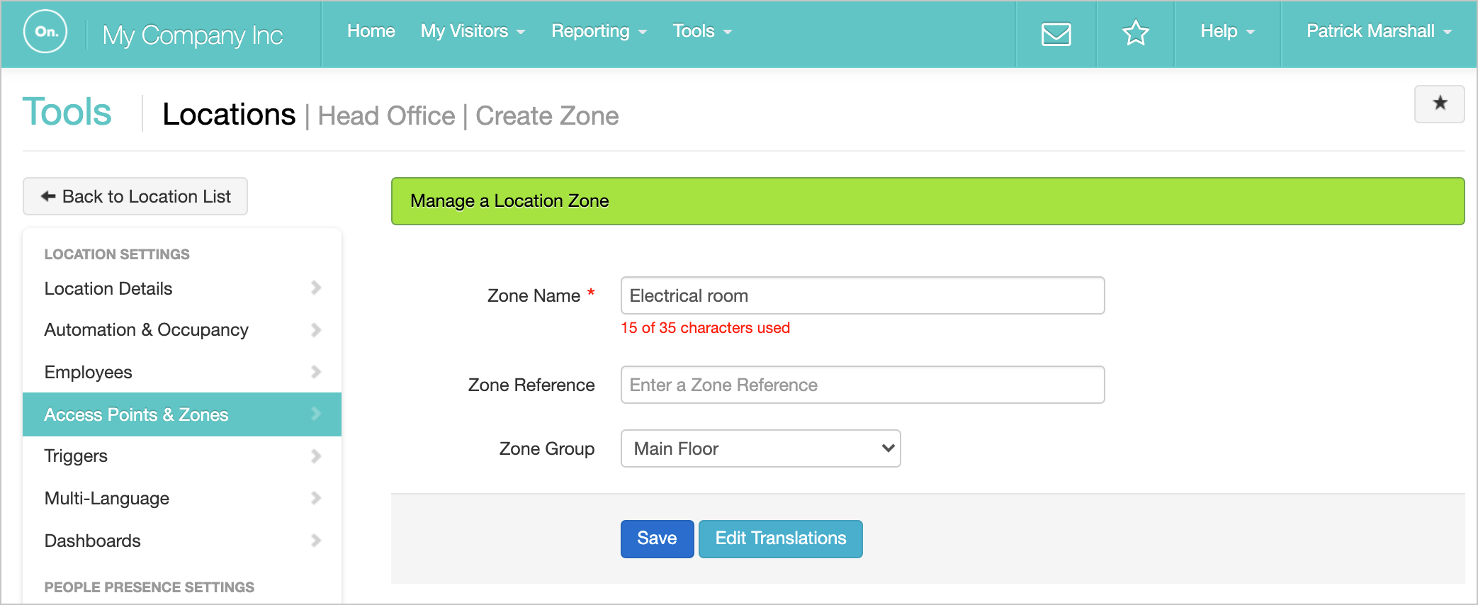 Set up location zones – WhosOnLocation | Help Center