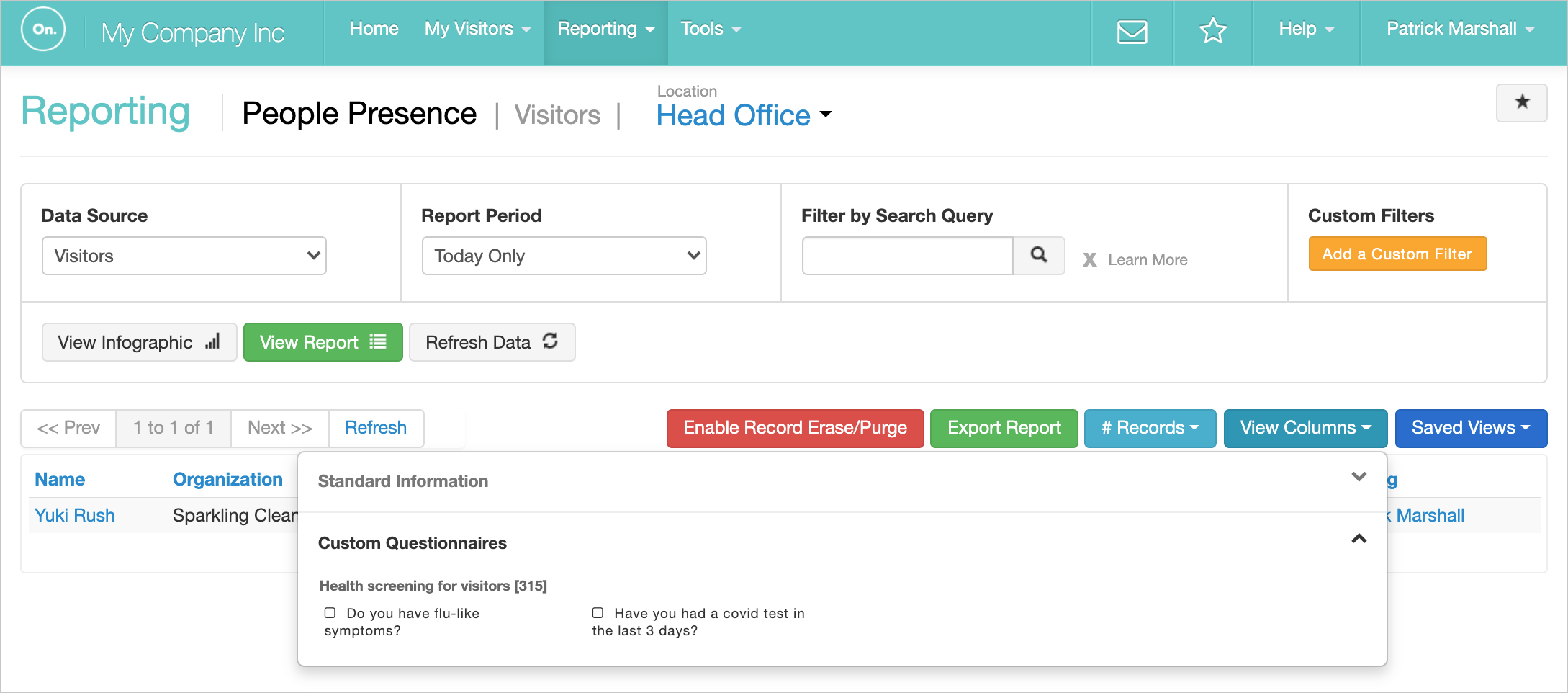 People Presence report – WhosOnLocation | Help Center