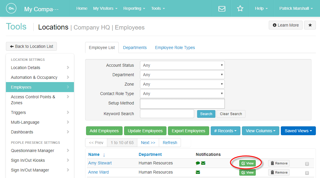 Adding tokens to Employees – WhosOnLocation | Help Center