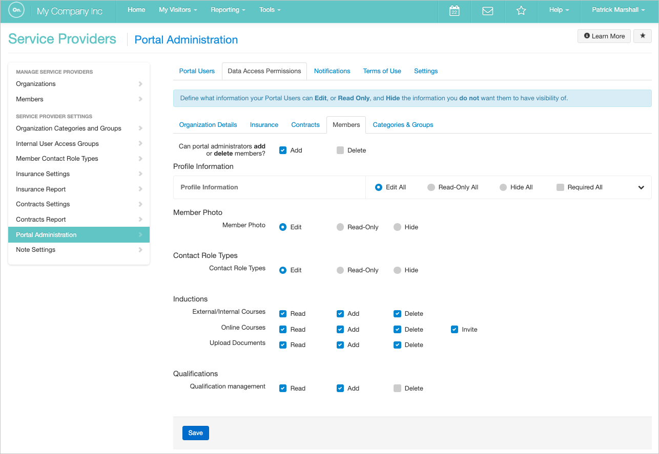 Provider Services Portal