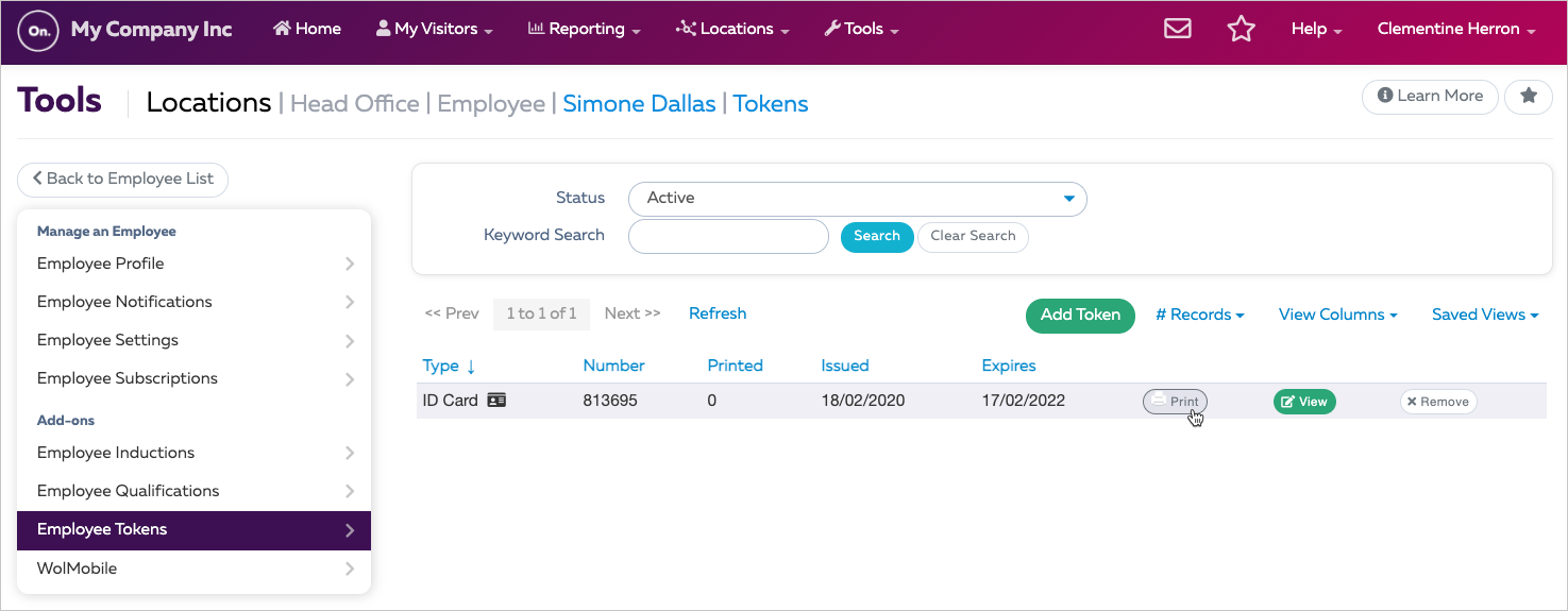 Print an ID card – WhosOnLocation | Help Center