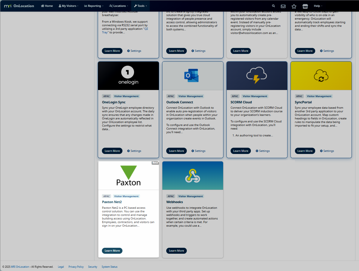 Set up the Paxton Net2 integration – MRI OnLocation | Help Center