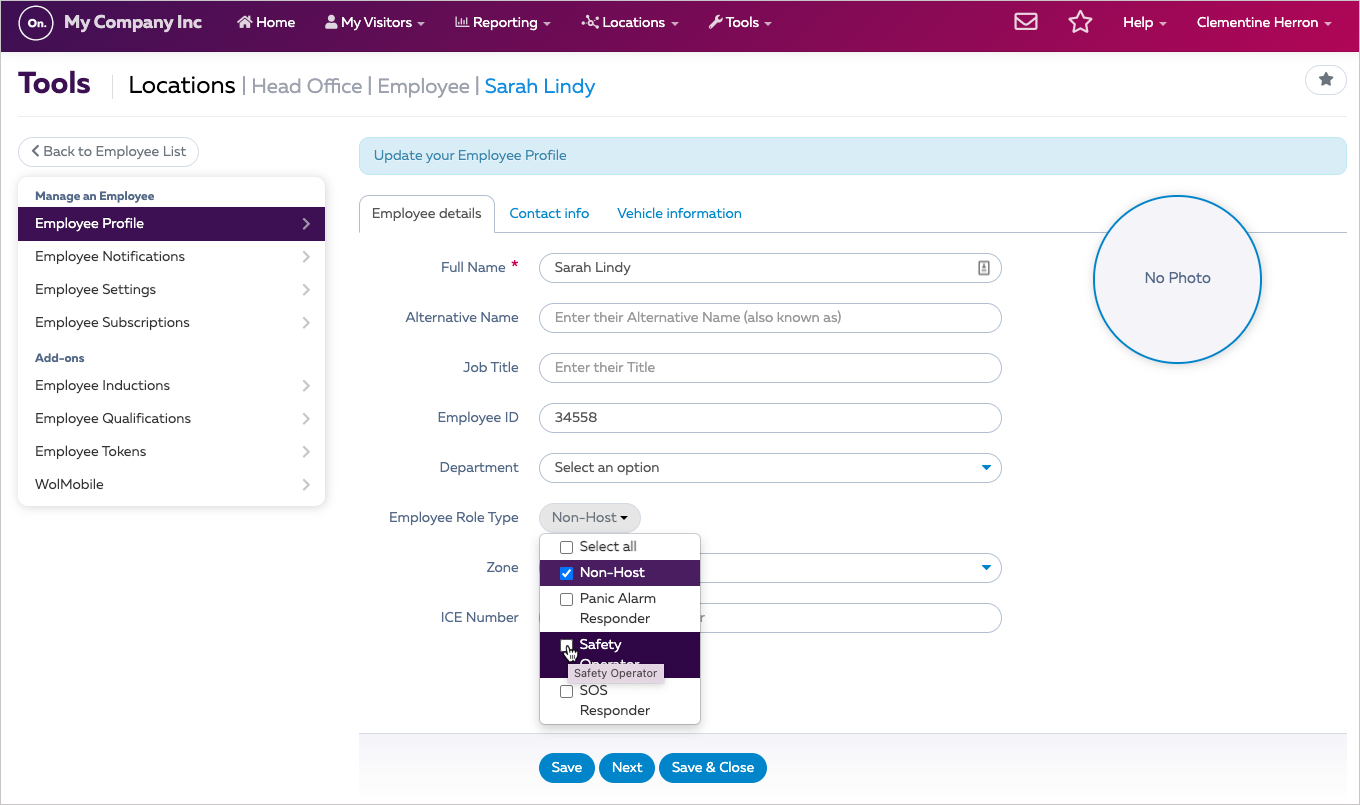 Manage and assign employee role types – WhosOnLocation | Help Center