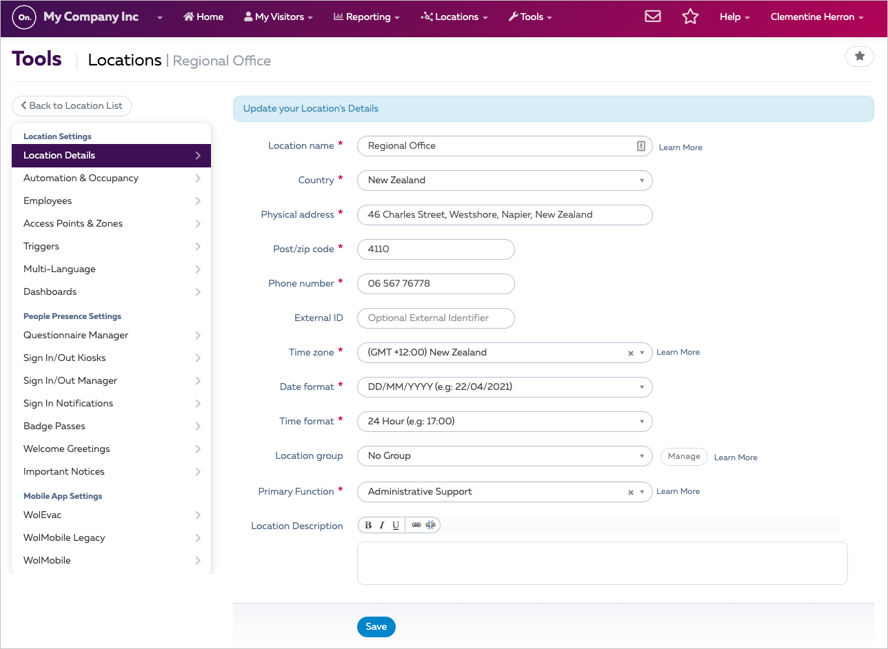 Update your location details – WhosOnLocation | Help Center